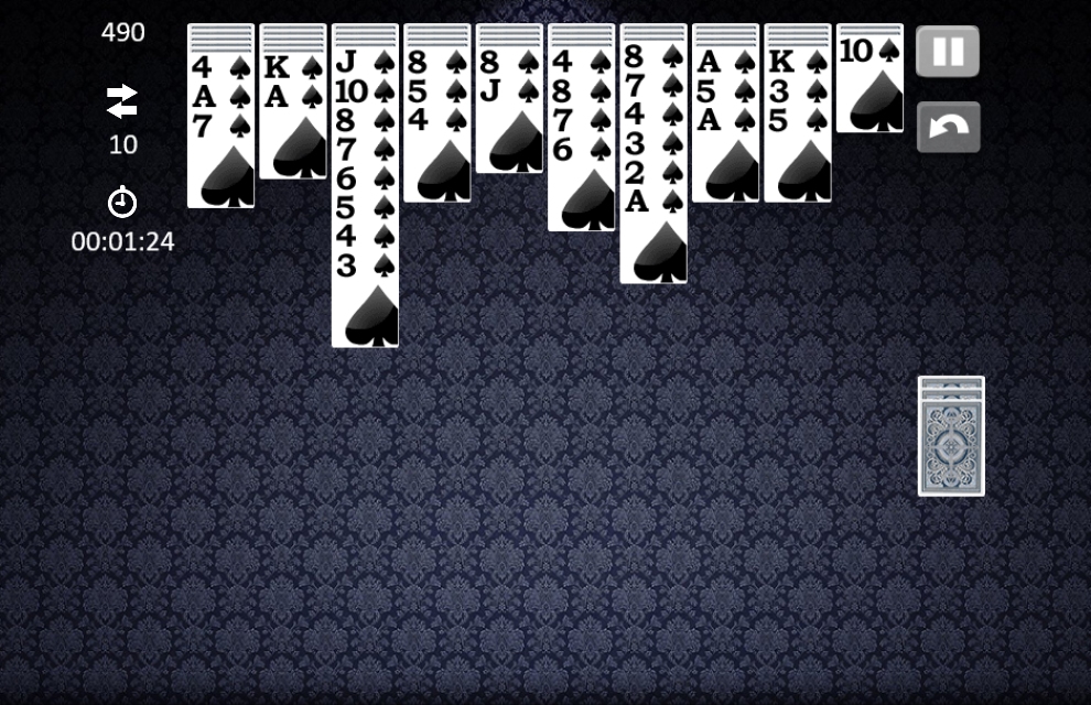 Spider Solitaire Classic 🕹️ Spil Gratis på Play123
