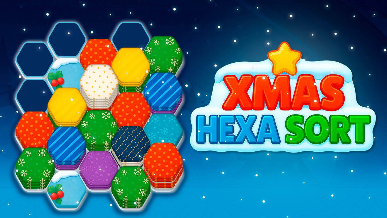 Xmas Hexa Sort 🕹️ Spil Gratis på Play123
